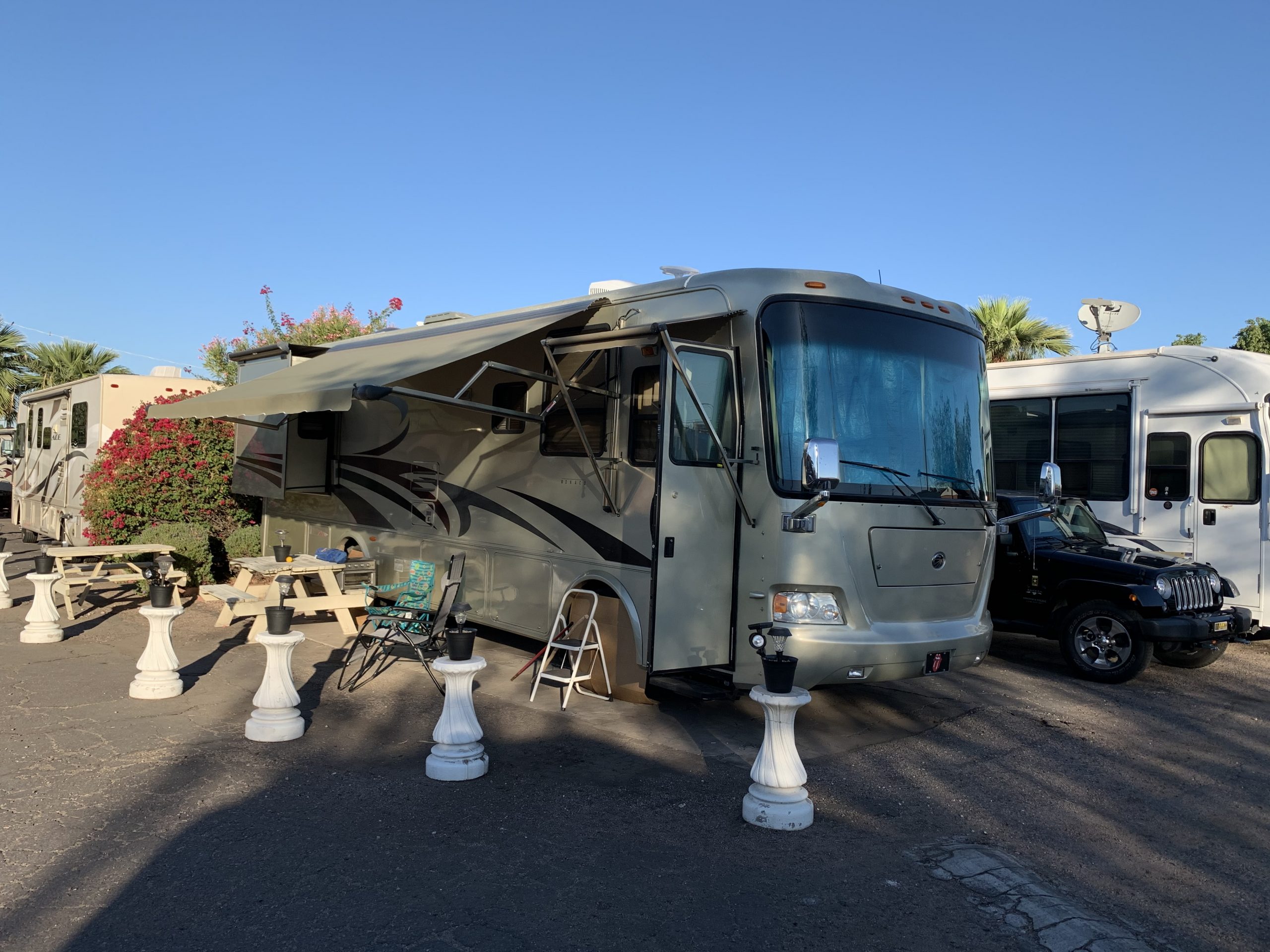 Bra for our RV Diesel Pusher | Chasing 70°